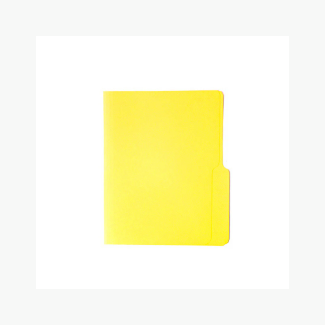 FOLDERS MANILA (8.5 X 11) AMARILLO 125/1 – Papeleria CCC