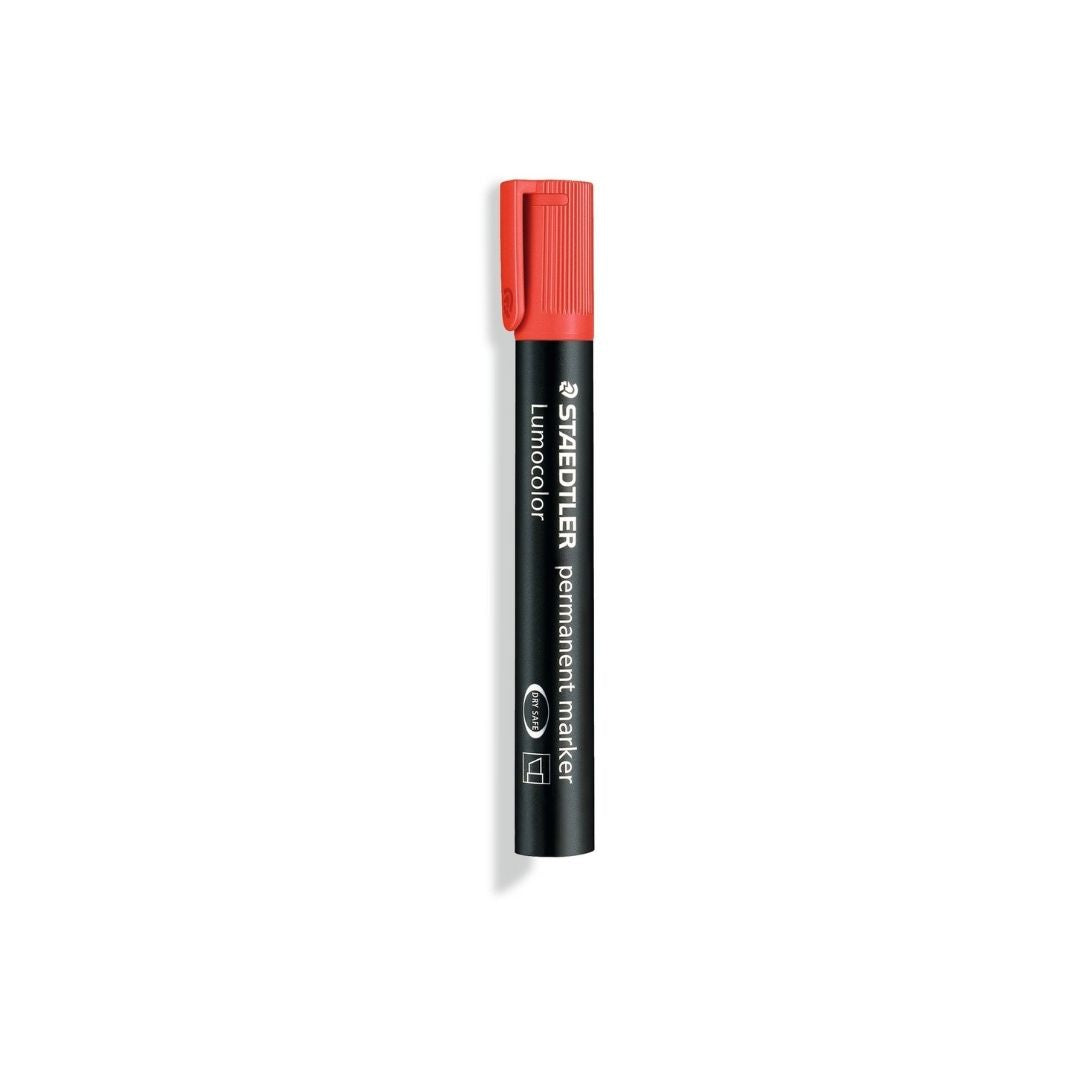 MARCADOR PERMANENTE LUMOCOLOR ROJO – Papeleria CCC