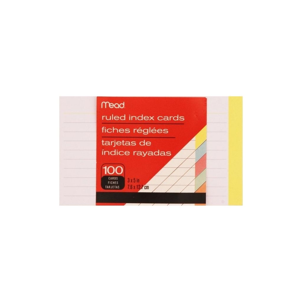 TARJETAS RAYADAS (3 X 5) C/INDICE – Papeleria CCC