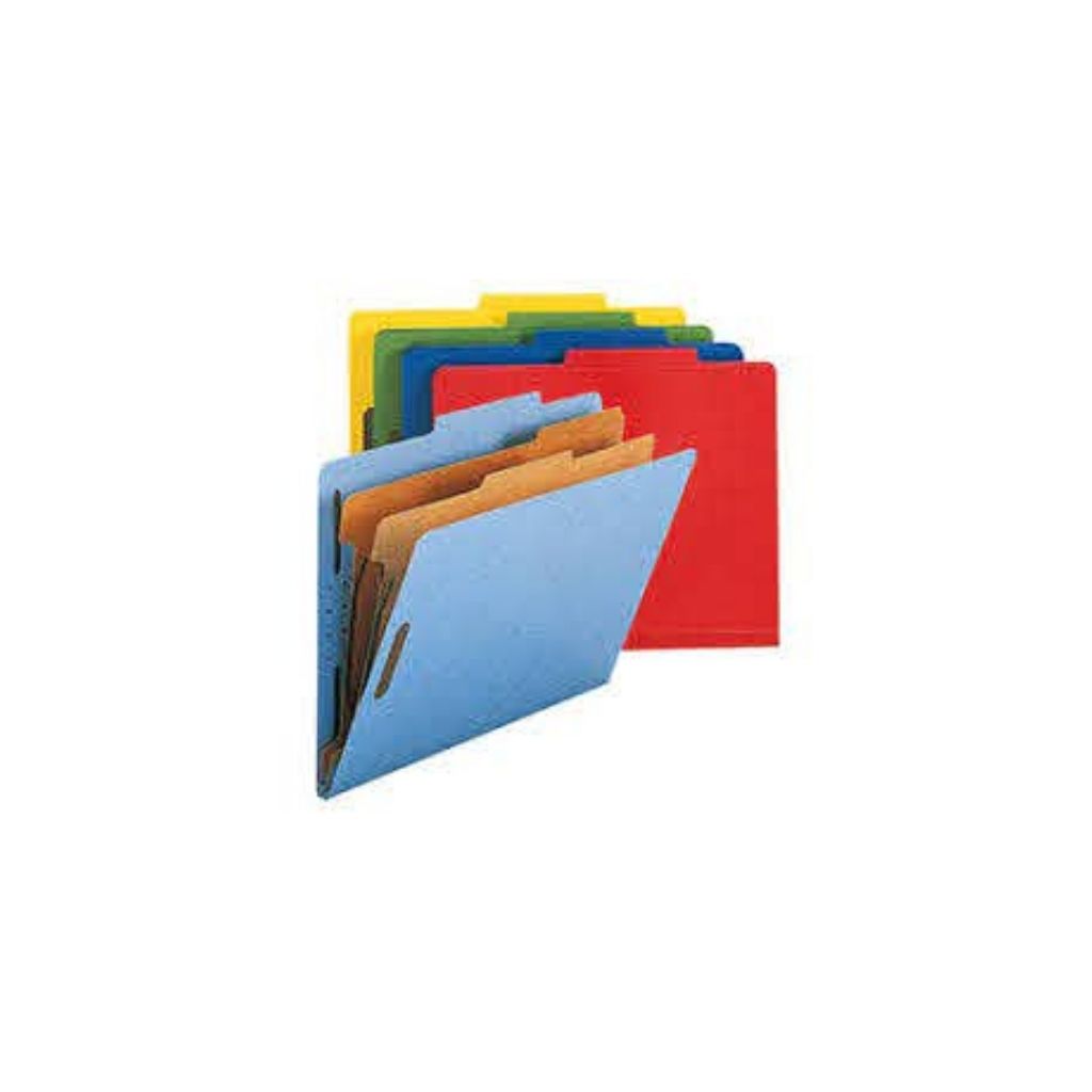 FOLDERS PARTITION (8.5 X 11) 4 DIV. NEGRO – Papeleria CCC