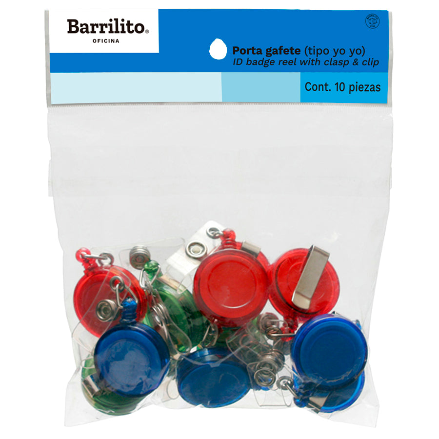 BROCHE P/GAFETE COLORES MIX (RETRACTIL) 12/1 BL (T/Yoyito) – Papeleria CCC